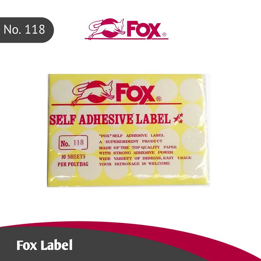 Fox Label No. 118 (25 Pcs) | Shopee Malaysia