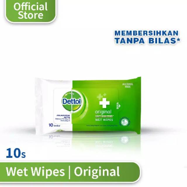Dettol WET TISSUE WET WIPES DETTOL CONTENTS 10 SHEETS DETTOL Original ...