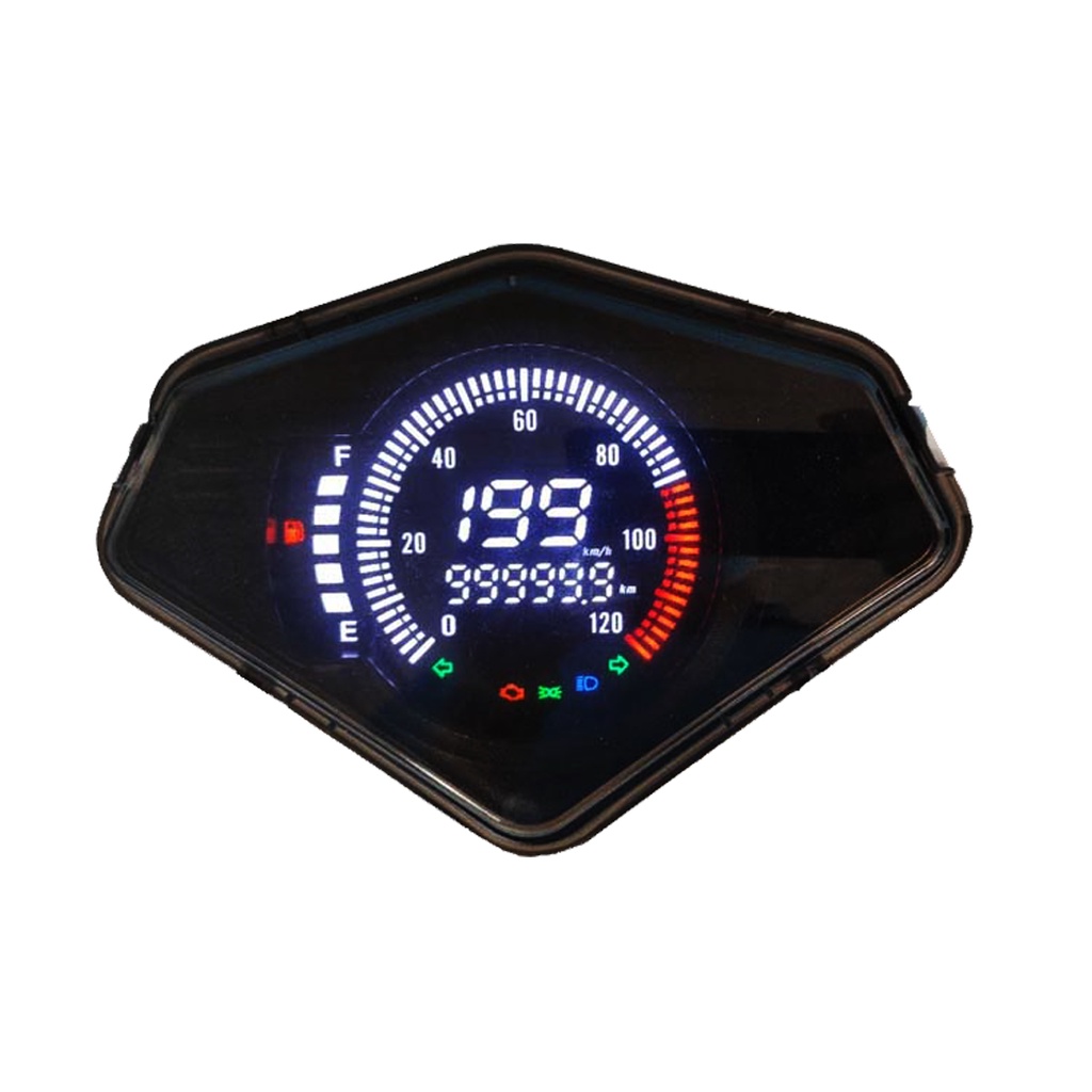 Motorcycle ZS125T-38 Digital meter Solariz LED tachometer speedometer ...