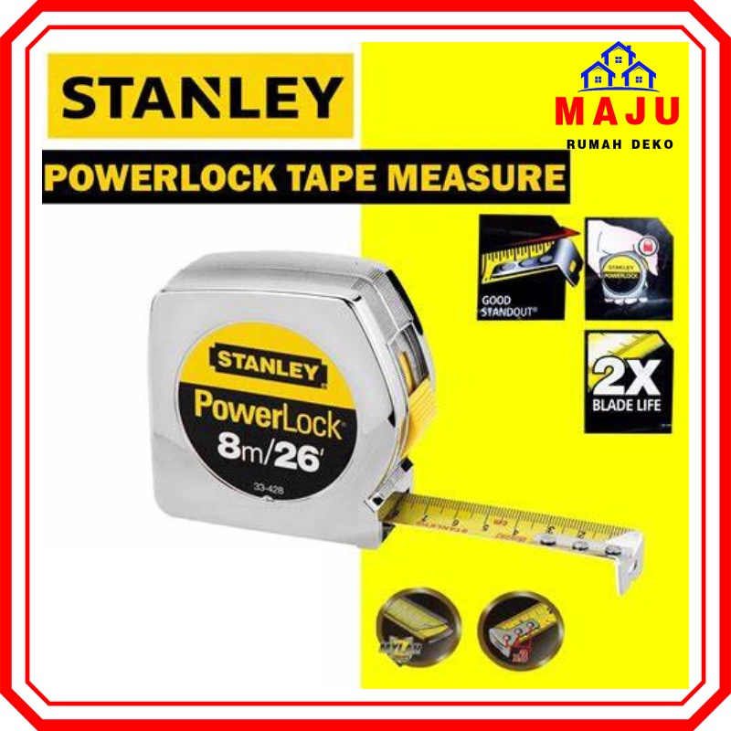 MAJU Stanley Measuring Tape Power Lock ORIGINAL Measuring Tape ...