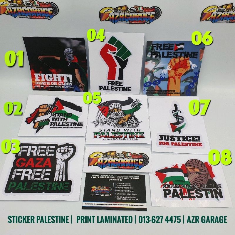 PALESTINE STICKER PRINT LAMINATED ( WATERPROOF ) | Shopee Malaysia