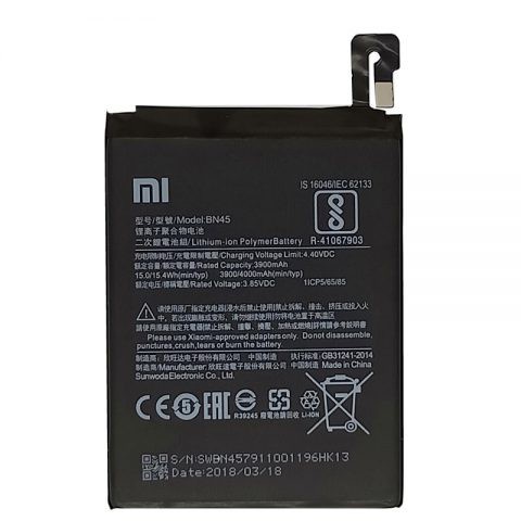 100% Orignal Redmi Note 5 Redmi Note 5 Pro AI M1803E7SG Battery BN45 4000mAH bn48 Xiaomi Note5 ...