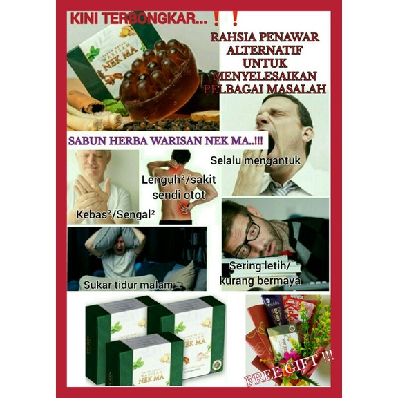 🔥💯ORIGINAL HQ🔥SABUN HERBA WARISAN NEK MA RAHSIA SIHAT NEK MA 💯PRODUK ...