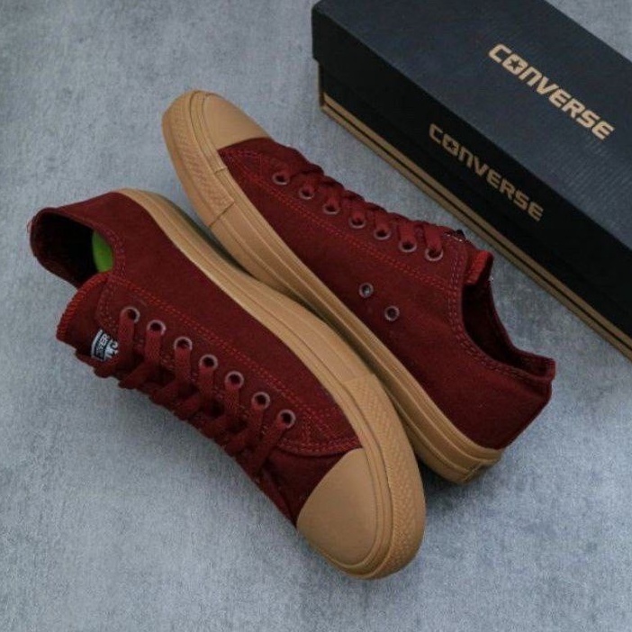 CONVERSE CHUCK TAYLOR LOW MAROON GUMSOLE | Shopee Malaysia