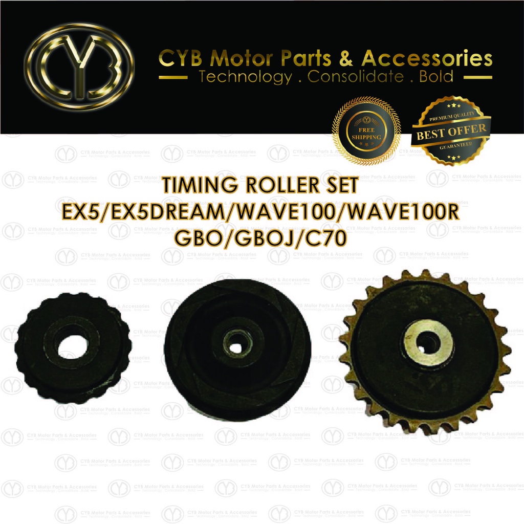 Timing Roller Set HONDA EX5 EX5DREAM WAVE100 WAVE100R GBO GBOJ C70 Set ...