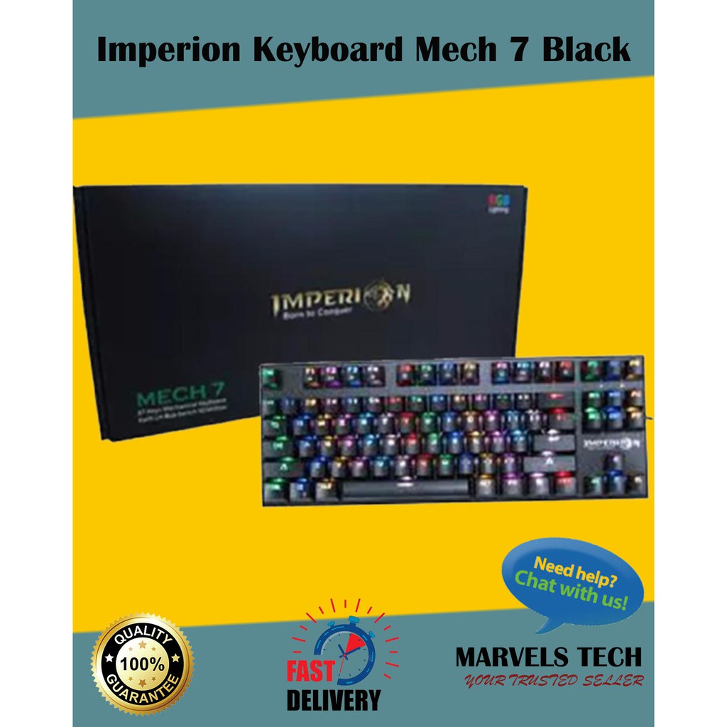 Imperion Keyboard Mech 7 Black | Shopee Malaysia