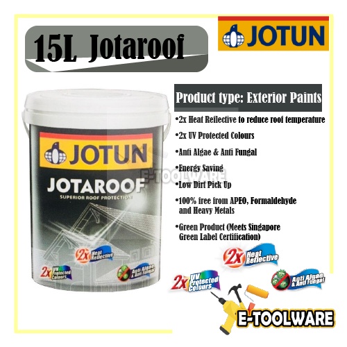 15L Jotun Jotaroof Superior Roof Protection (2X UV Protected) | Shopee ...