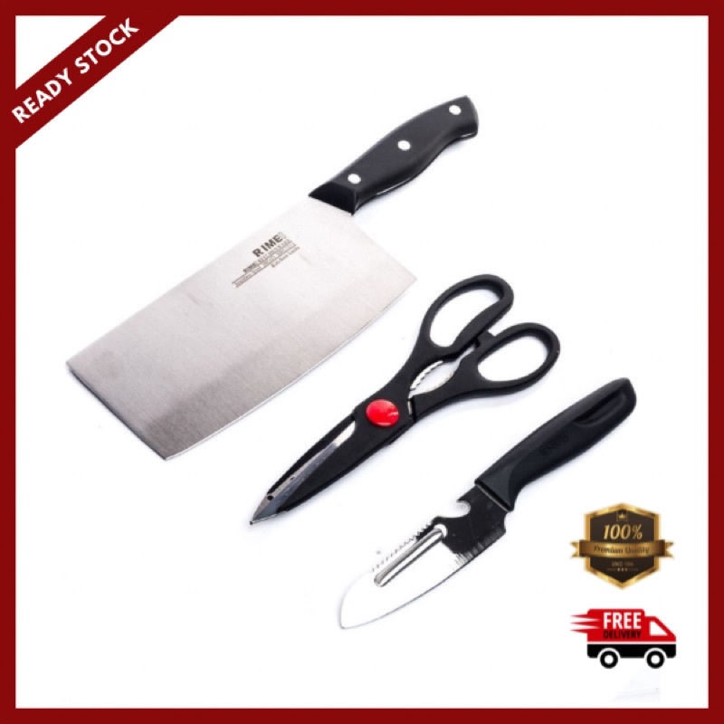🔥READY STOCK🔥RIMEI Knife Set (3pcs) | Shopee Malaysia