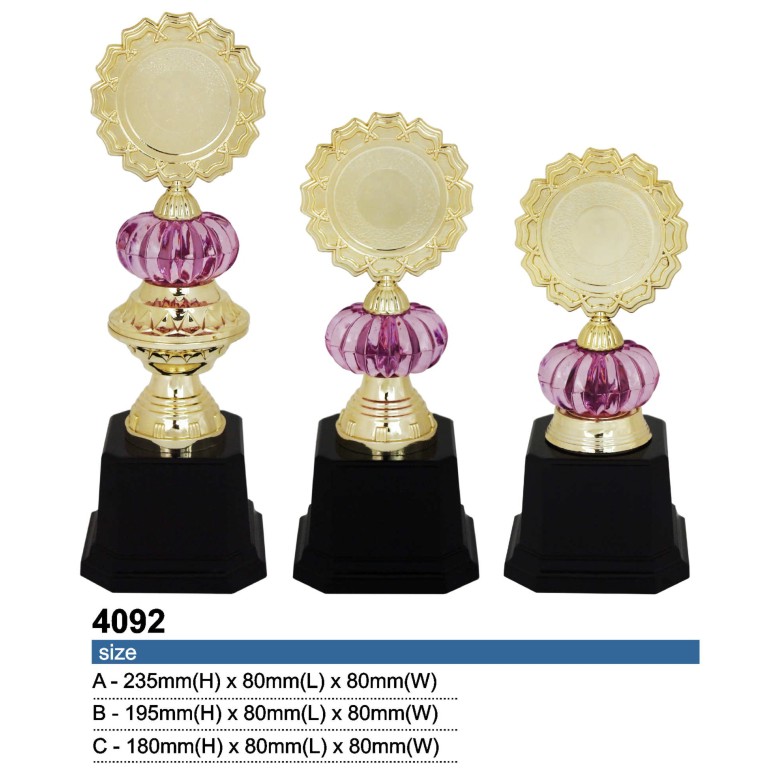 4092 Diamond Plastic Trophy Gold Generation Trophy, Best Quality ...