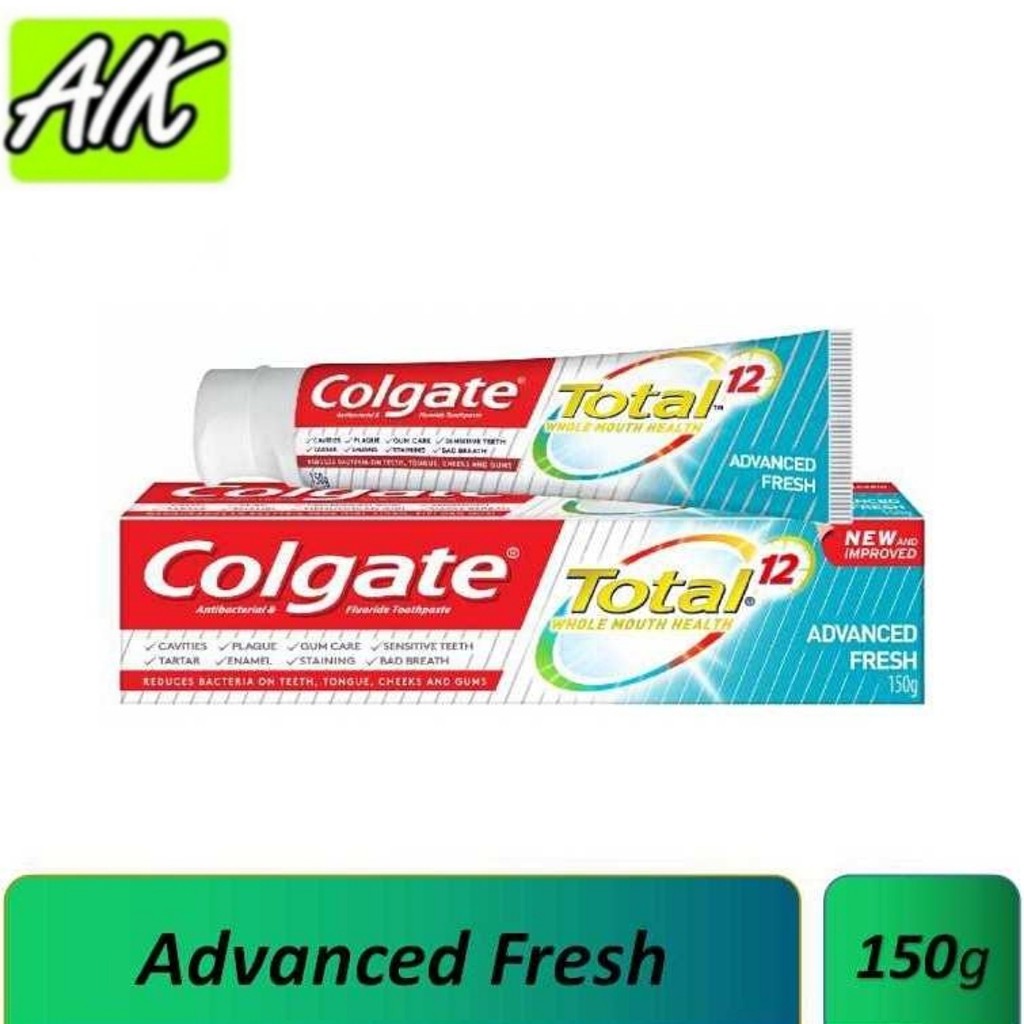 Colgate Total 12 Advanced Fresh Toothpaste 150g | Shopee Malaysia