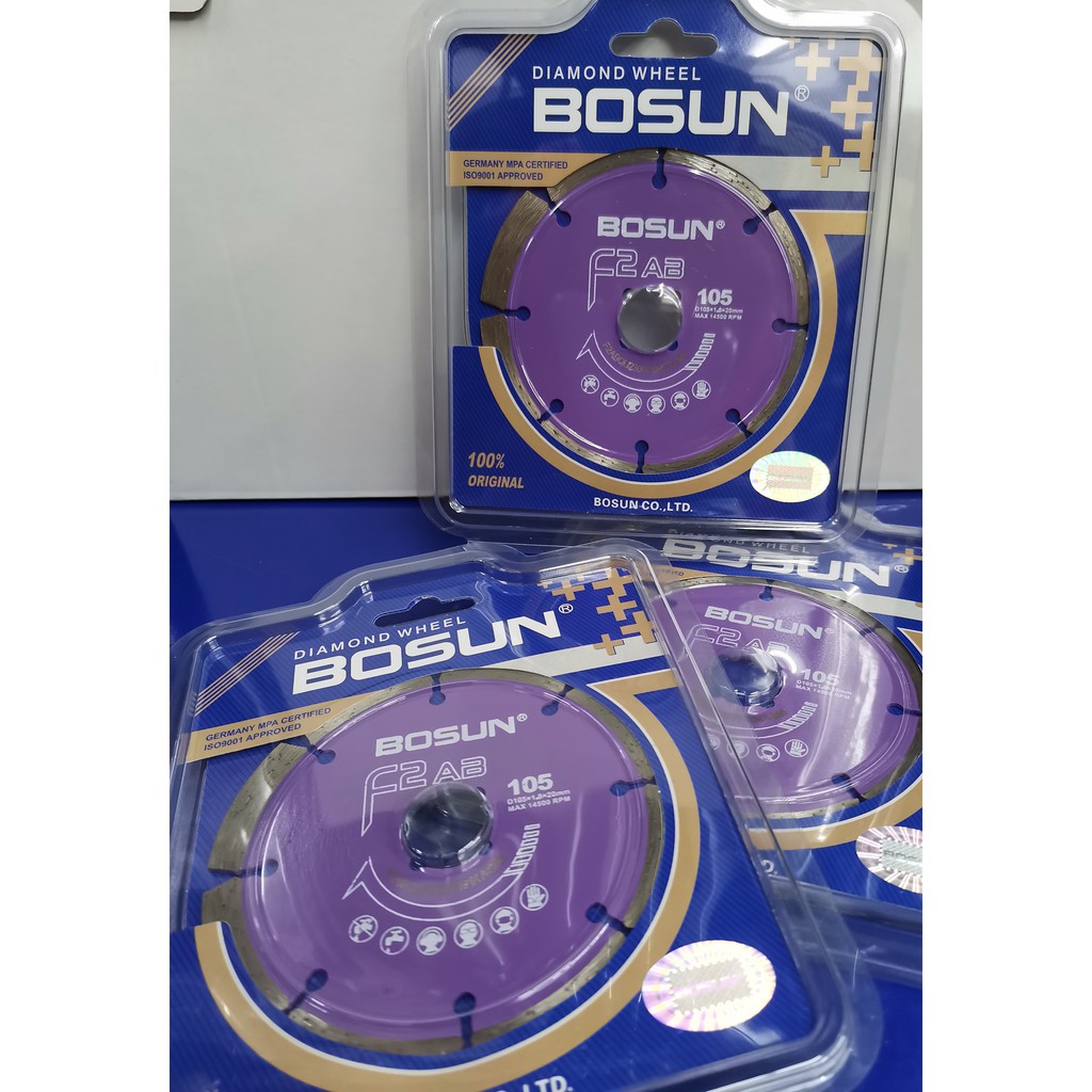 BOSUN 4" F2AB-105 Hand-Held Diamond Blades Stone Materials (STANDARD ...