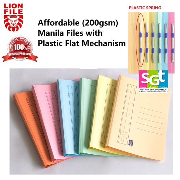 Lion File SP Plastic Flat File (MFF604FSP) | Shopee Malaysia