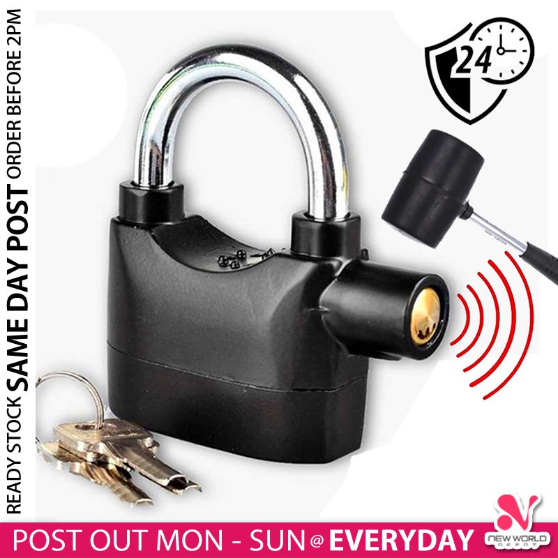 𝗙𝗢𝗖 𝟯 𝗞𝗘𝗬𝗦 + 𝟭 𝗕𝗔𝗧𝗧𝗘𝗥𝗬 》Universal Security Alarm Lock System Anti-Theft ...