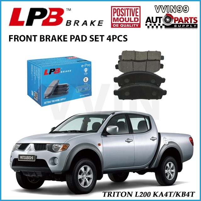 [Front Brake pad] Mitsubishi Triton KA4T/KB4T 05Y-15Y LPB Premium Semi Metallic | Shopee Malaysia