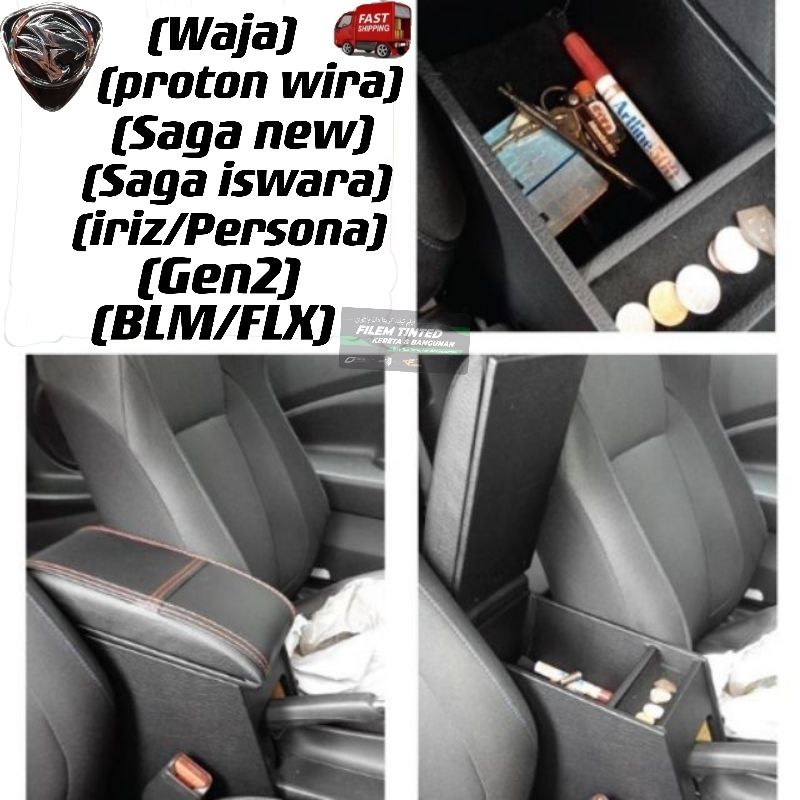 Arm Rest Car Armrest Console Box For Proton Iswara / Wira /Satri/ Waja ...