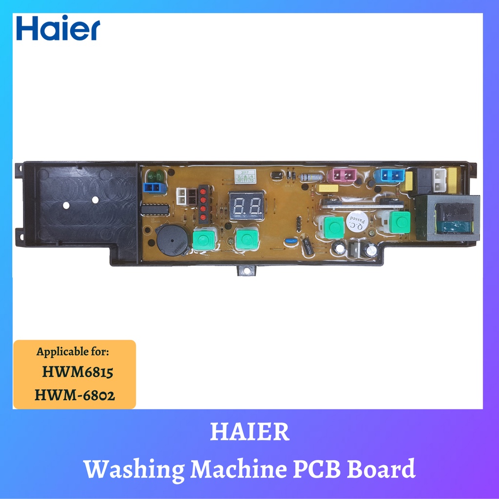 HAIER Washing Machine CPU PCB Board / Papan PCB Mesin Basuh | Shopee ...