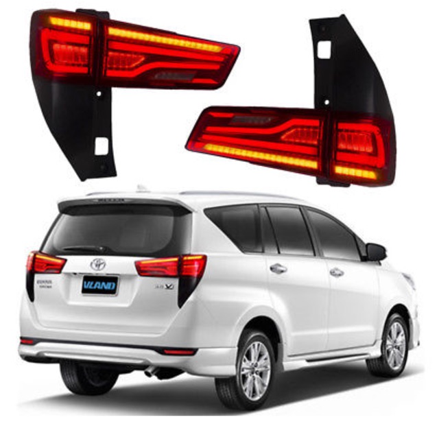 Toyota Innova 16-18 LED Tail Lamp Light Bar Smoke Signal Light Runing ...