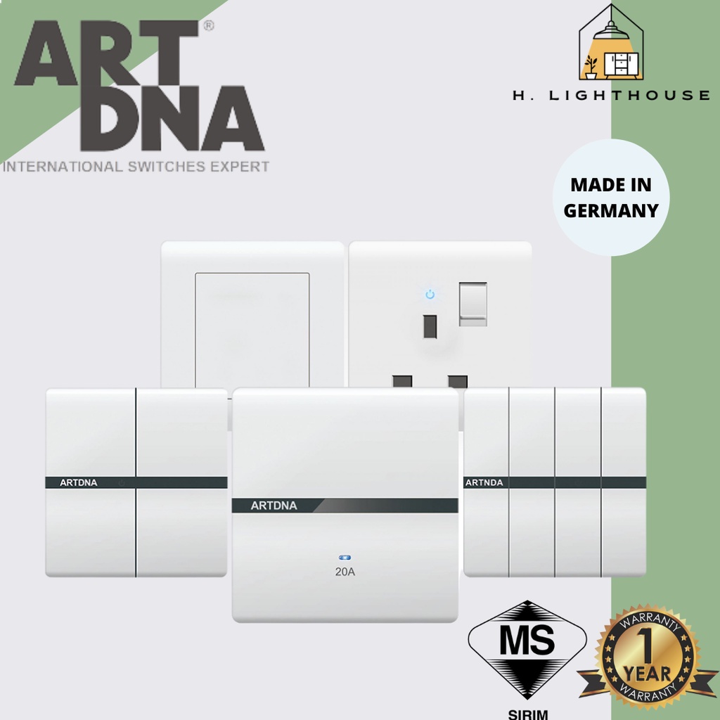 ART DNA Metalic White A38 Series Switch and Socket with Sirim and ...