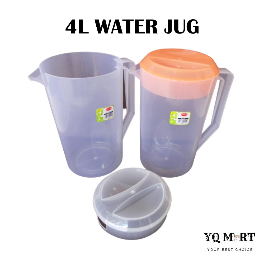 4L Water Jug/ Jug/ Round Water Container/ Round Jug/ Jug Besar 4L ...