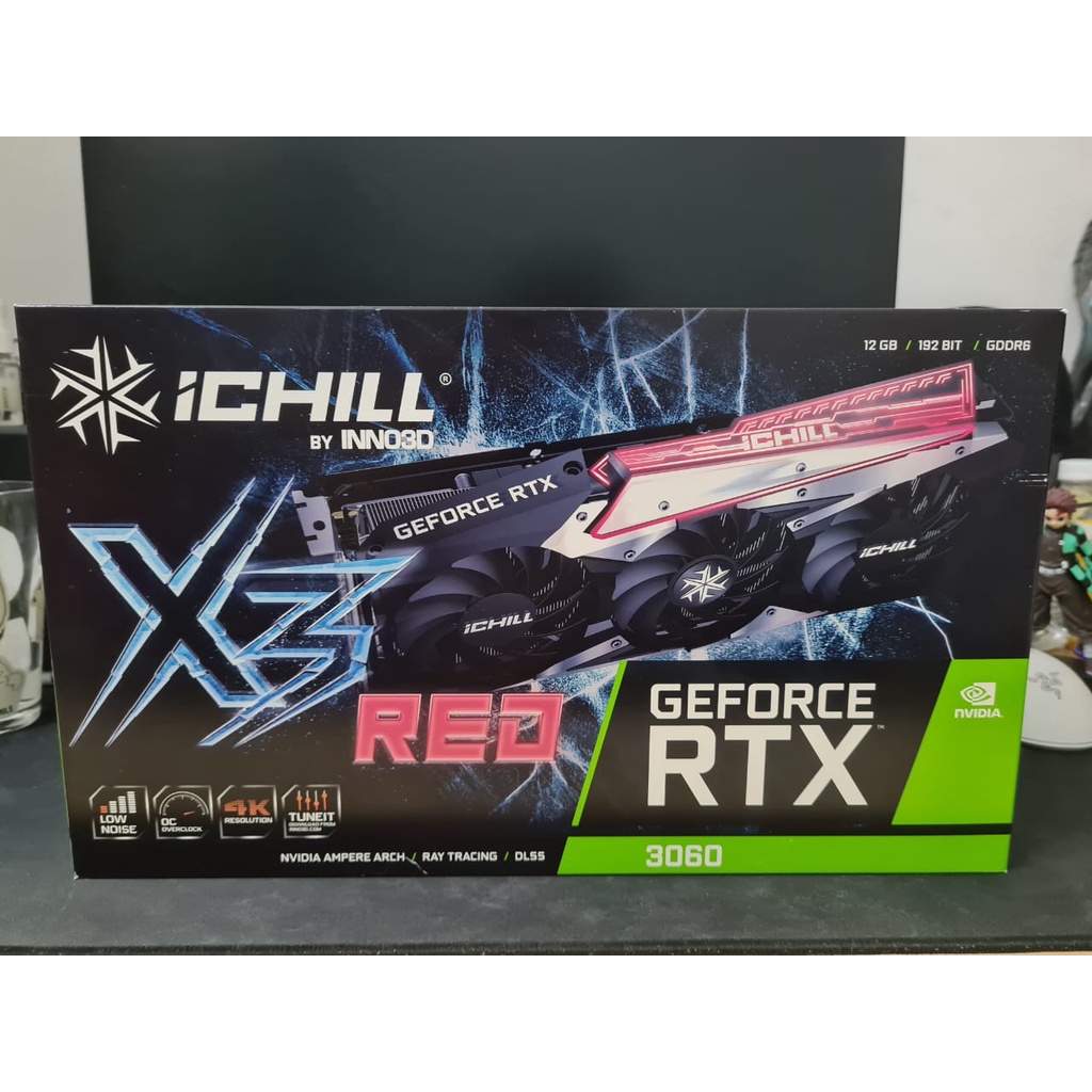 INNO3D RTX 3060 ICHILL X3 RED 12GB GDR6 GPU GRAPHIC CARD | Shopee Malaysia