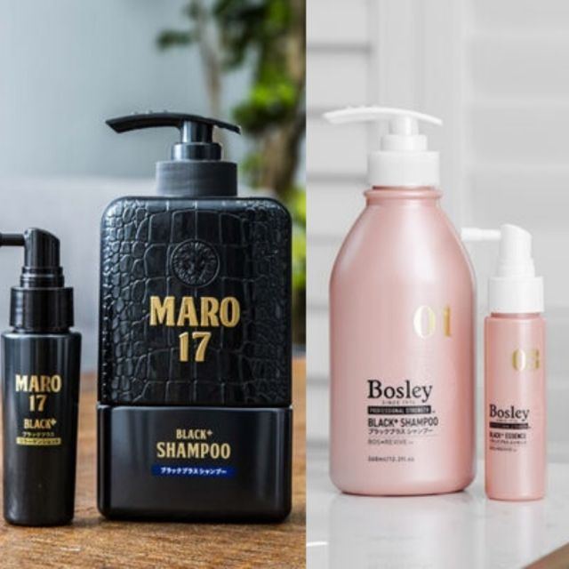 Japanese product Maro 17 shampoo 350ml and serum 50ml Bosley shampoo ...