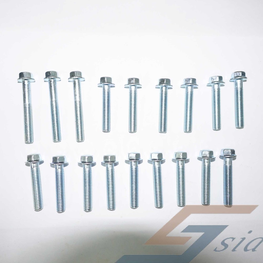 Yamaha RXZ Magnet & Clutch Engine Cover Screw Set (8mm) (White ...