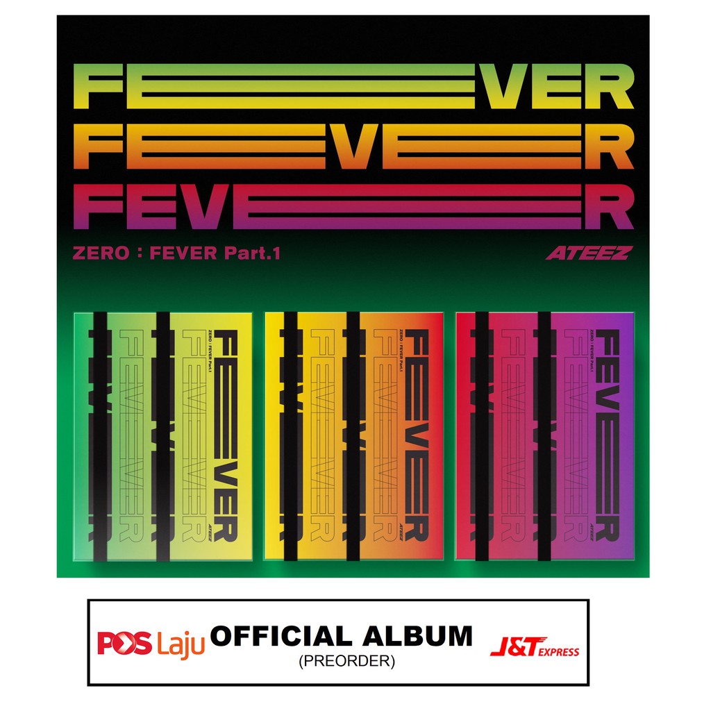 [OFFICIAL ALBUM] ATEEZ FEVER 01. KPOP ATEEZ FEVER ALBUM | Shopee Malaysia