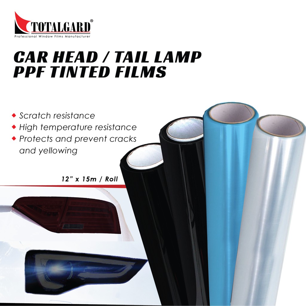 Totalgard Car Headlight Taillight Tint Colorful PPF Film Sticker ...