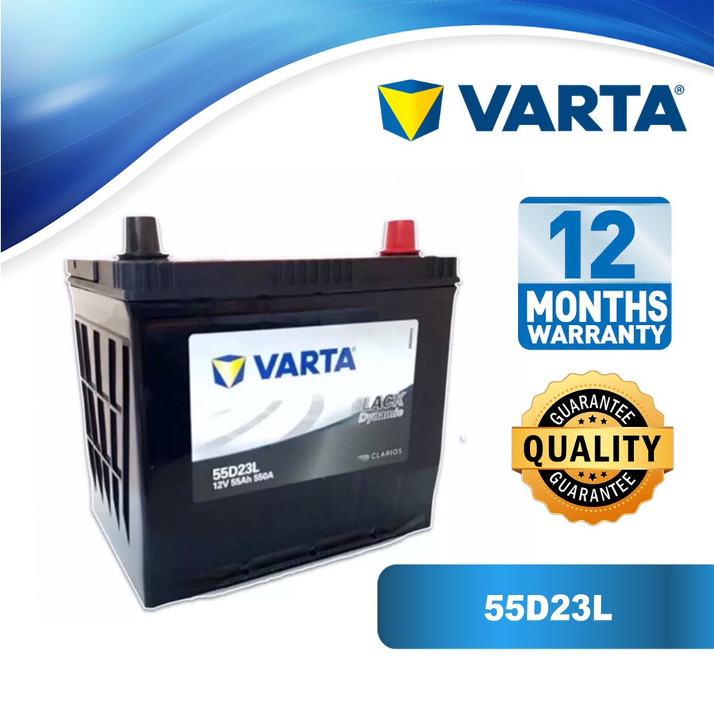 Varta/Delkor 55D23L Black Dynamic for Proton Exora, Preve, Inspira ...