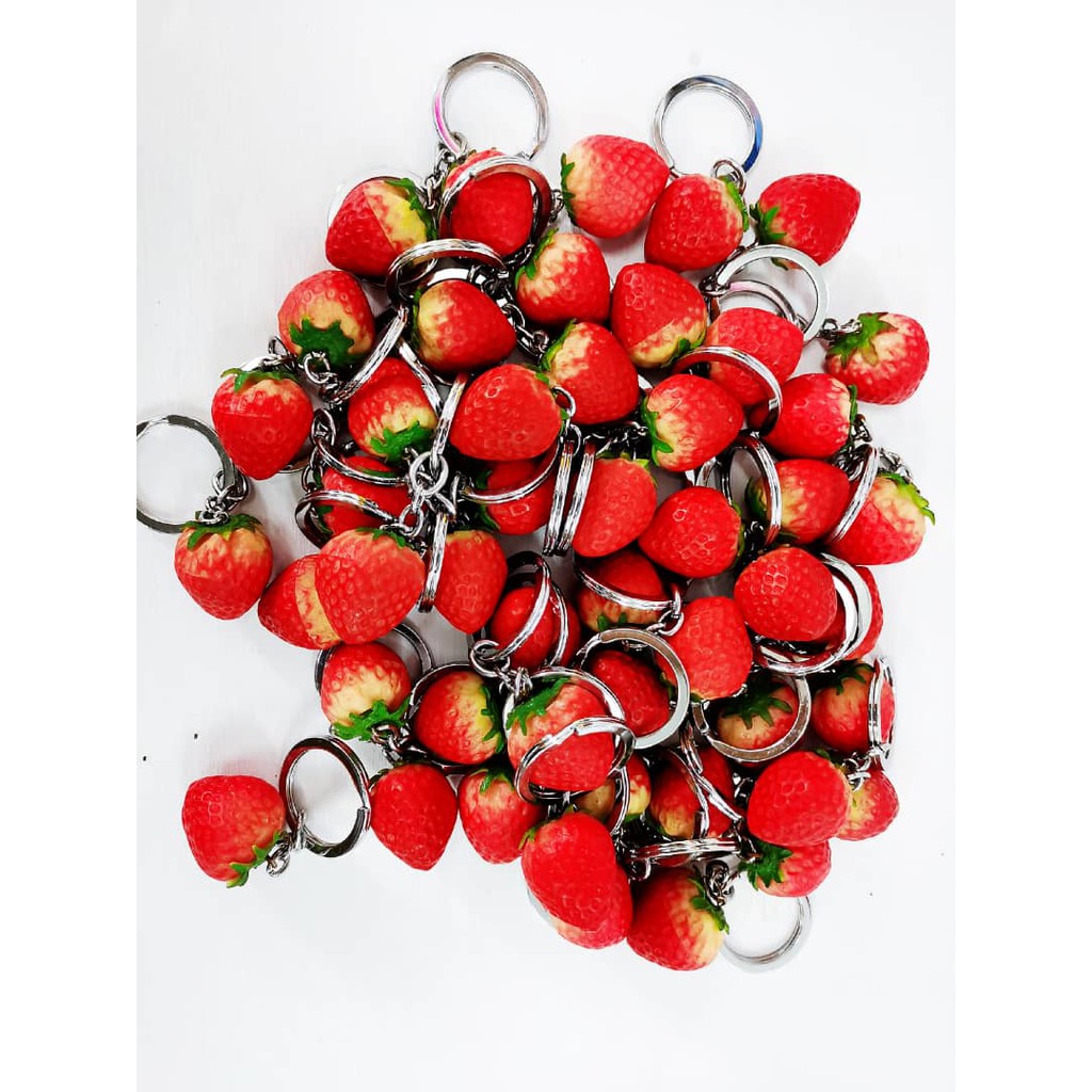 KEYCHAIN - Cameron Highland Cute Little Strawberry Stainless Steel ...