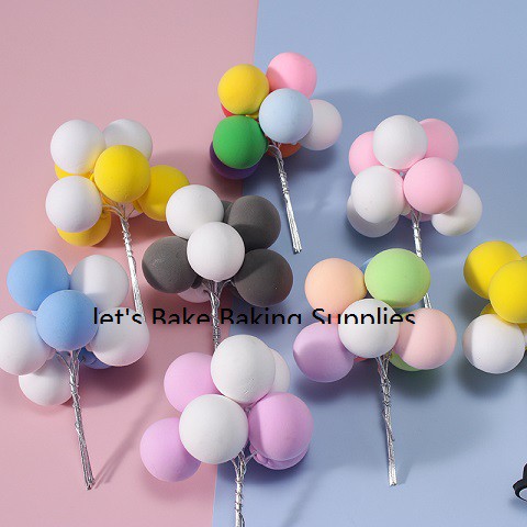 Balloon Cake Topper Balon Cake Decoration Balloon Decor Colourful Belon ...