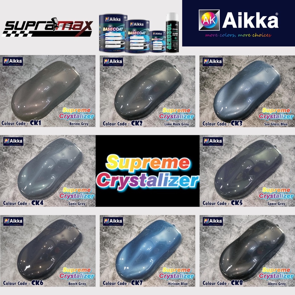 Aikka Supreme Crystalizer/Car Paint Motor Paint Automotive Paint 2K Paint/CK1| CK2| CK3| CK4 ...