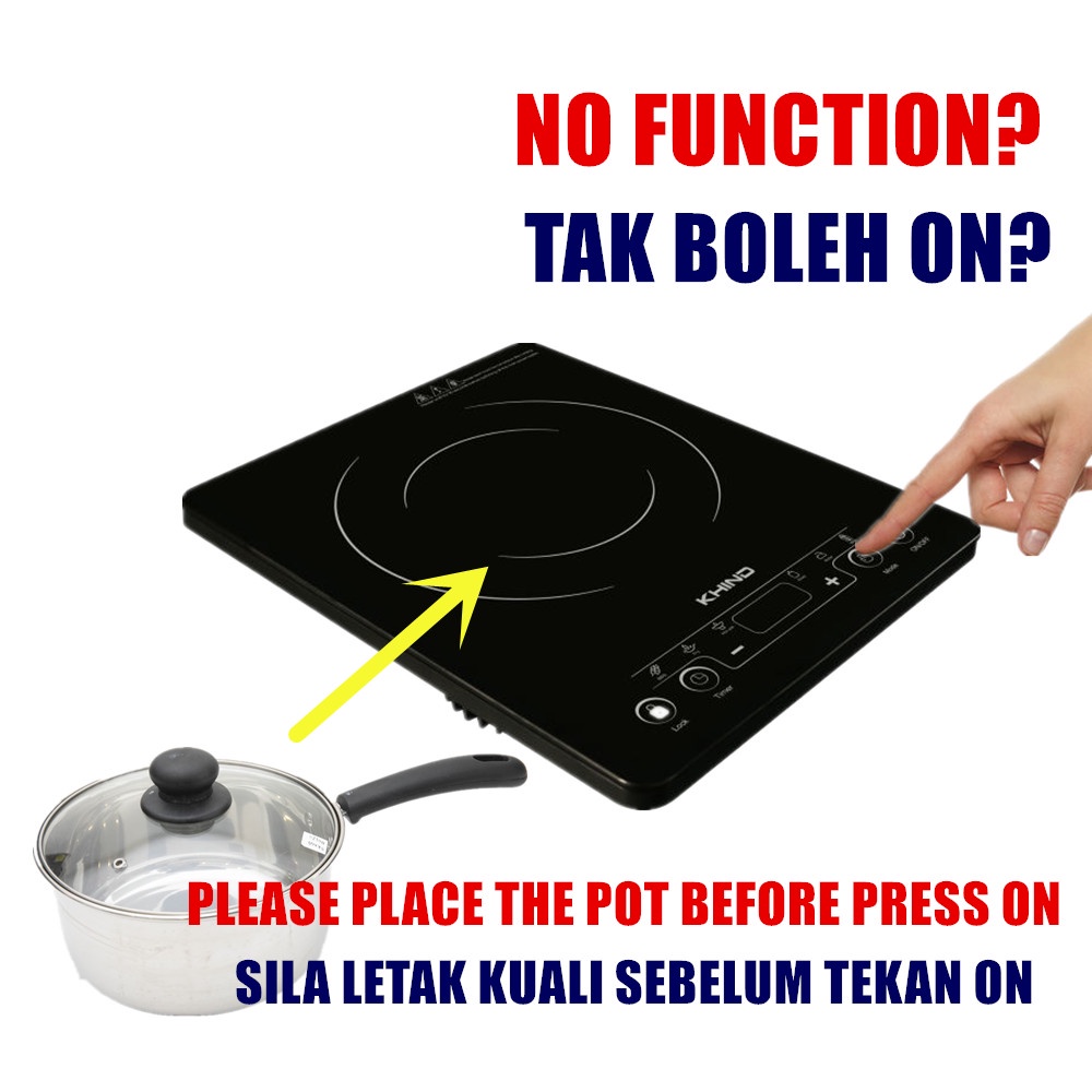 PENSONIC INDUCTION COOKER WITH FREE POT PIC-2008 / KHIND 2000W INFRARED ...