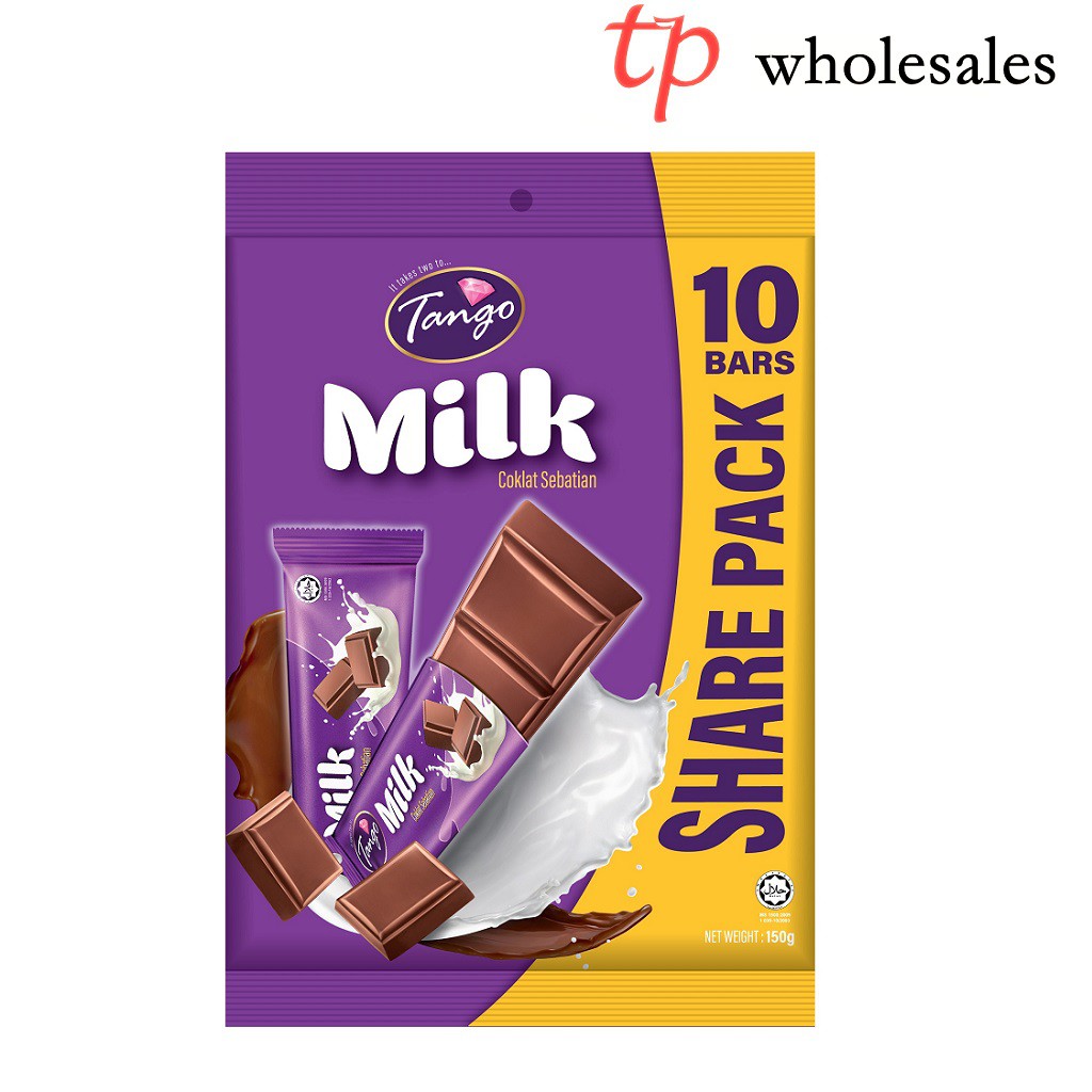 TANGO CHOCOLATE SHARE PACK MILK FLAVOUR 10 X 15G (150G) | Shopee Malaysia