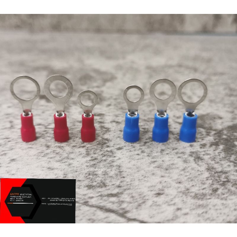 RV Series Insulated Terminal Ring Lug Red1.25mm Blue 2.5mm **Ready ...