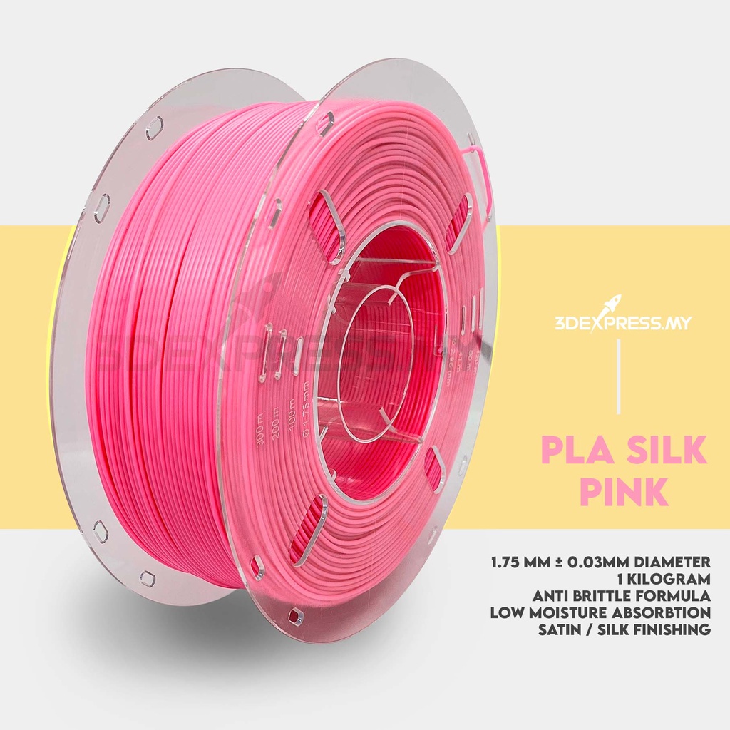 PLA SILK FILAMENT 1KG - Silk Solid and Rainbow (Basic Series) | Shopee ...