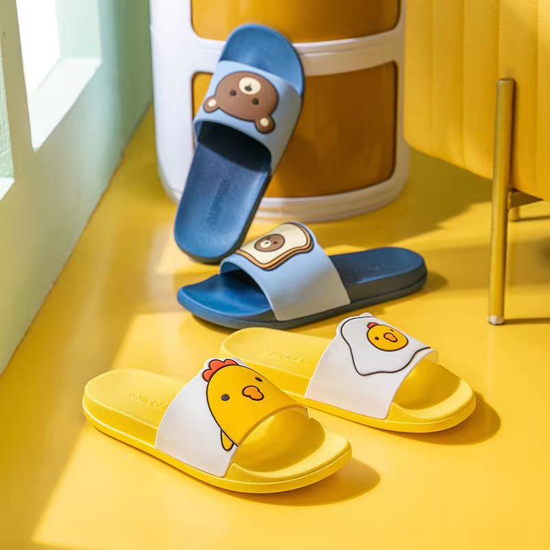 SM Cute Bear Dinosaur Chick Animal Selipar wanita Kasut Perempuan ...