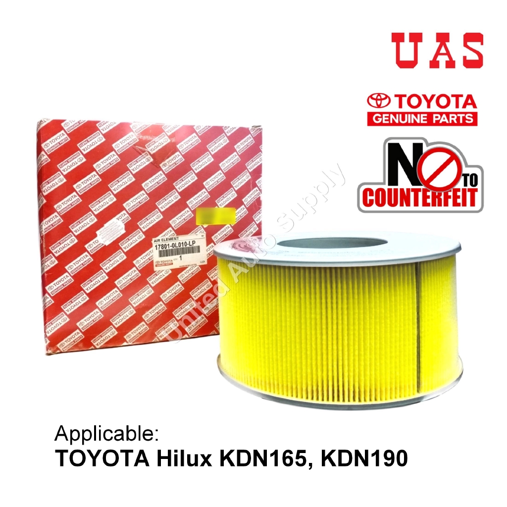 TOYOTA Air Filter 17801-0L010 for HILUX KDN165, KDN190 | Shopee Malaysia