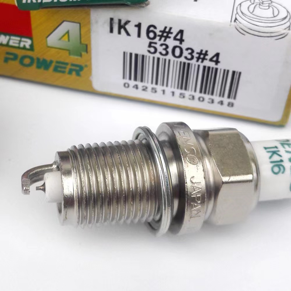 (Set 4) DENSO IK16 5303 IRIDIUM POWER Spark Plug Japan for Toyota Nissan Honda YRV STORIA 1.0cc ...