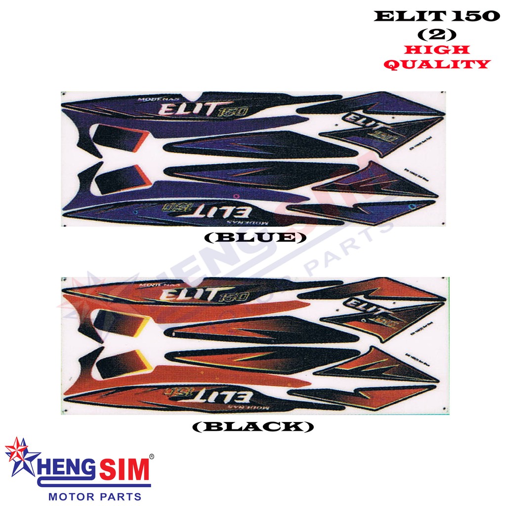 ELIT 150 STICKER BODY ELIT 150 (2) | Shopee Malaysia