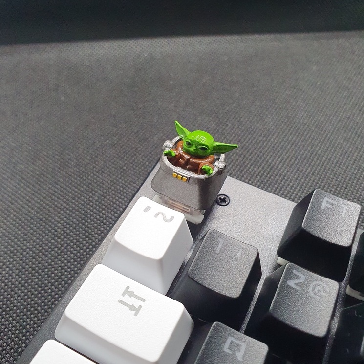 Artisan Custom Keycaps Keyboard baby YODA Star Wars Mechanical Switches ...