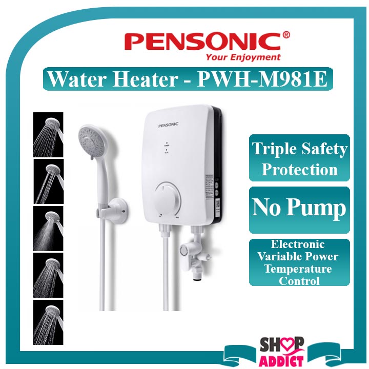 Pensonic Water Heater Triple Safety Protection (Without Pump) PWH-M981E ...