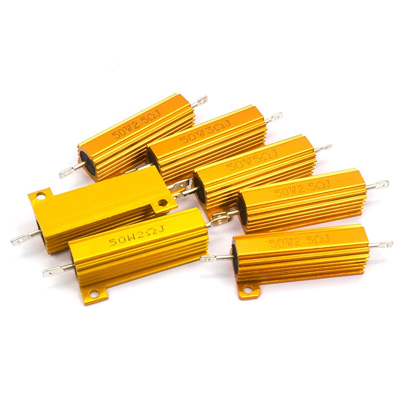 1pcs 50W 100W Aluminum Power Metal Shell Case Wirewound Resistor 0.1 ...