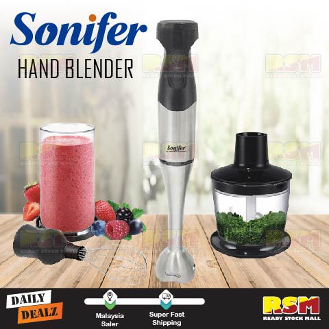 Sonifer Hand Blender Mixer Whisk Grinder Food Processor Removable 500W ...