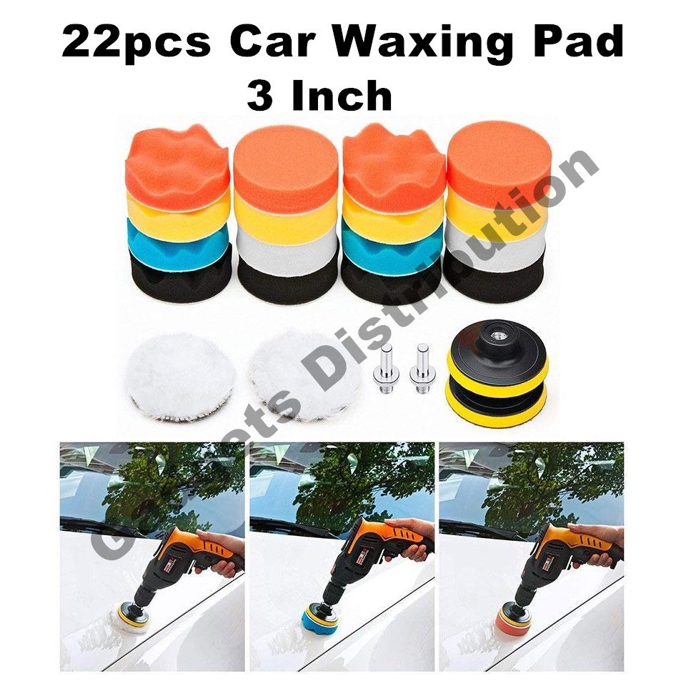 22pcs 3 Inch 3" Car Polishing Polish Waxing Buffing Wax Sponge Waxing ...