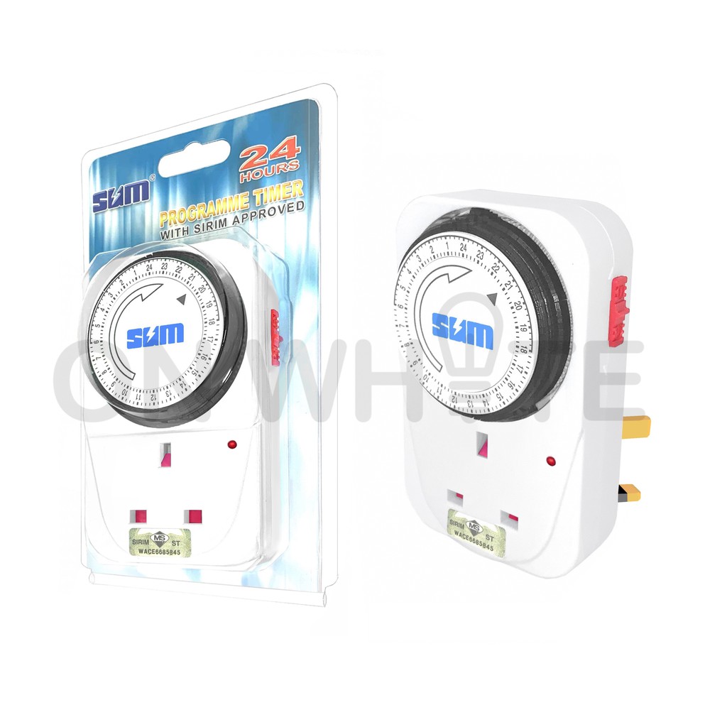 [𝐒𝐈𝐑𝐈𝐌] PLUG IN TIMER 13A 24Hours Time Segment SUM /.EURO /.EUROSAFE ...