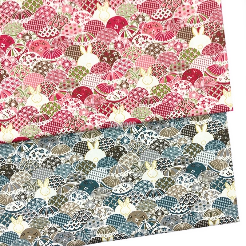 Kain Comb Cotton Corak Arnab Motif Jepun Tradisional (Bidang 60 ...