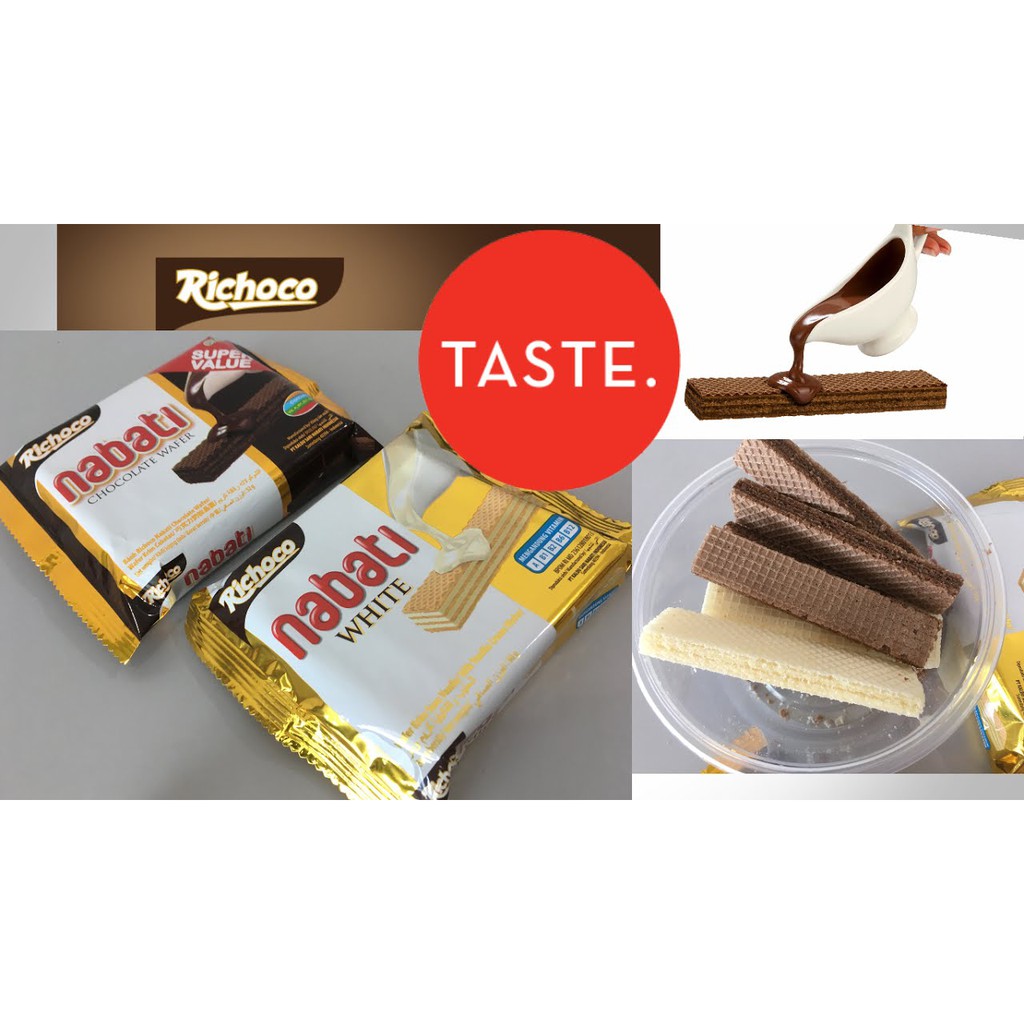 Nabati Richoco Choco ,White ,Cheese Wafer Halal 50g | Shopee Malaysia