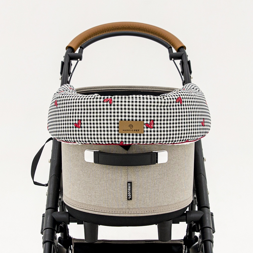 [Harryspet] Pet cart Comforter - Welsh Hearts (Pet stroller frame guard ...