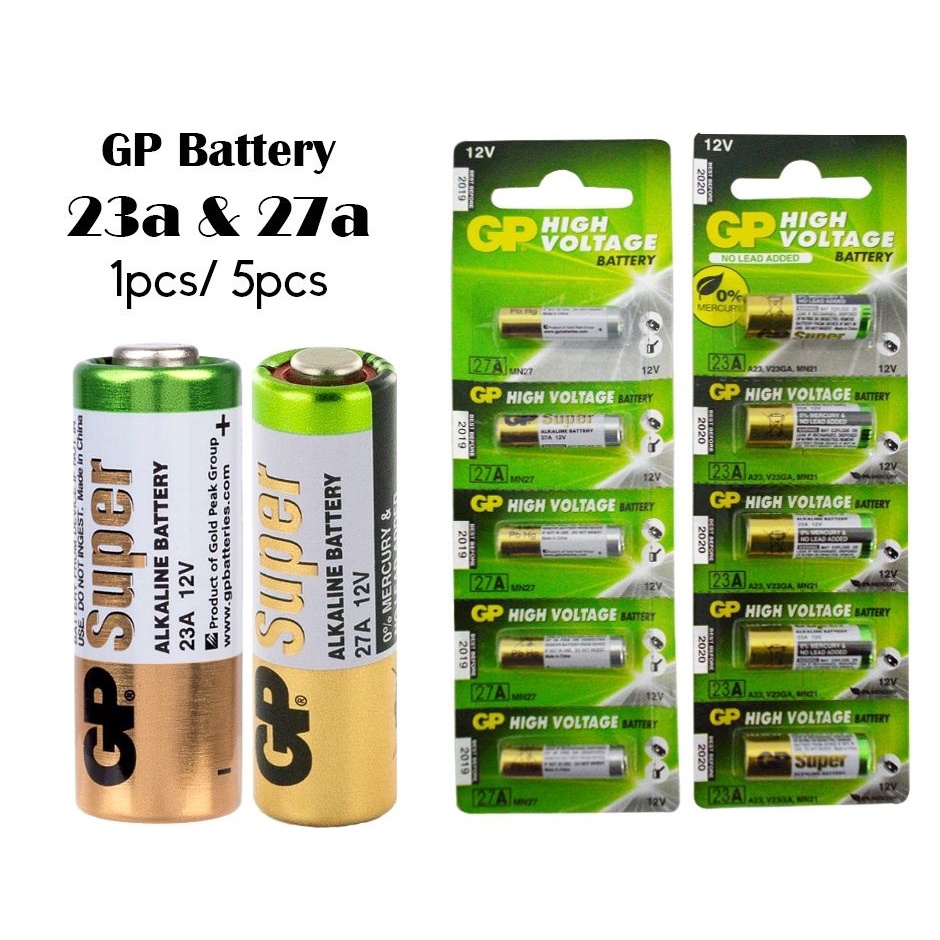 GP 23A & 27A 12V Ultra Super Alkaline Battery / Bateri 12V Ultra Super Alkaline 23A & 27A GP ...